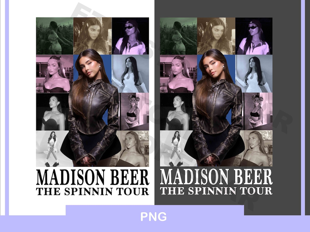 Madison Beer The Spinnin Tour PNG: Transferência de Ferro para Camiseta ...
