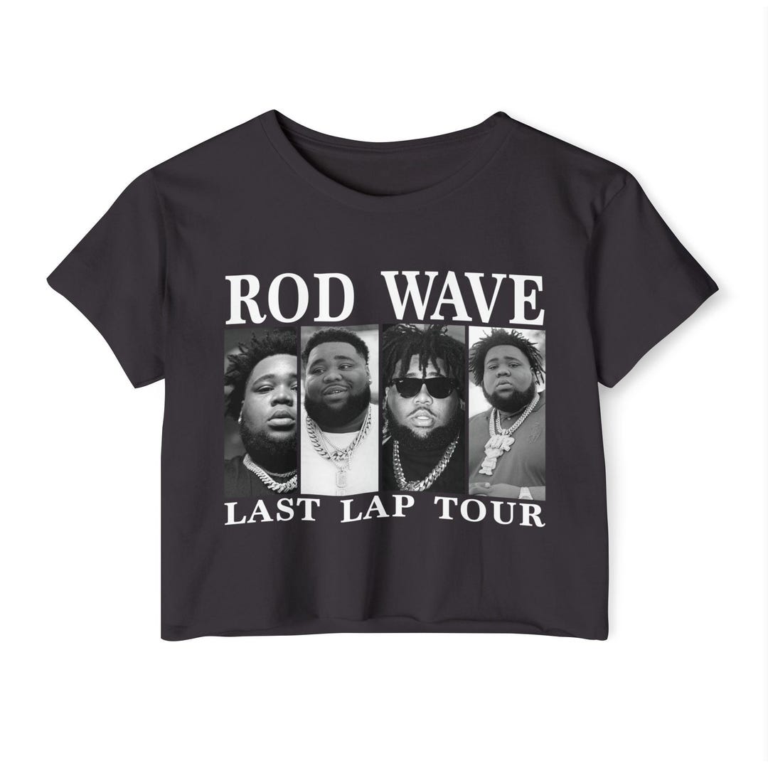 Rod Wave Last Lap World Tour Crop Shirt Rod Wave Albums Crop T-shirt ...