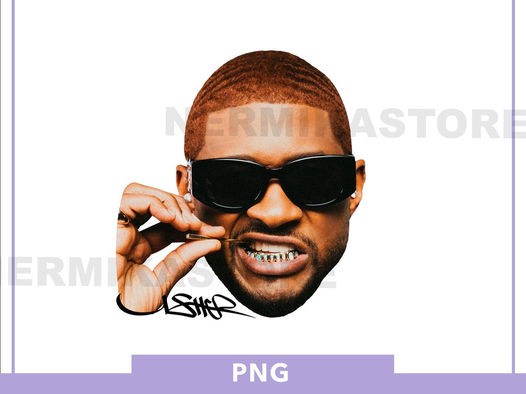 Usher World Tour PNG Face Print: Concert Fan Art (digital Download) - Etsy