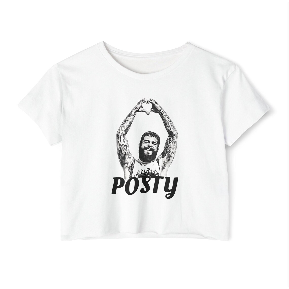 Post Malone Heart Hands Crop Top: Concert Merch - Etsy