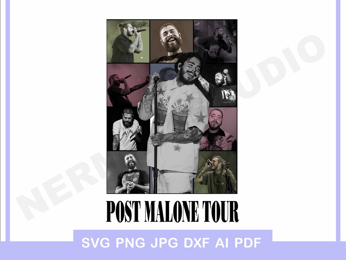 Post Malone Png Post Malone Eras Tour Png Posty Poster Merch Posty for ...