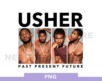 Usher Tour PNG Usher Past Present Future World Tour Usher Ppf Shirt ...