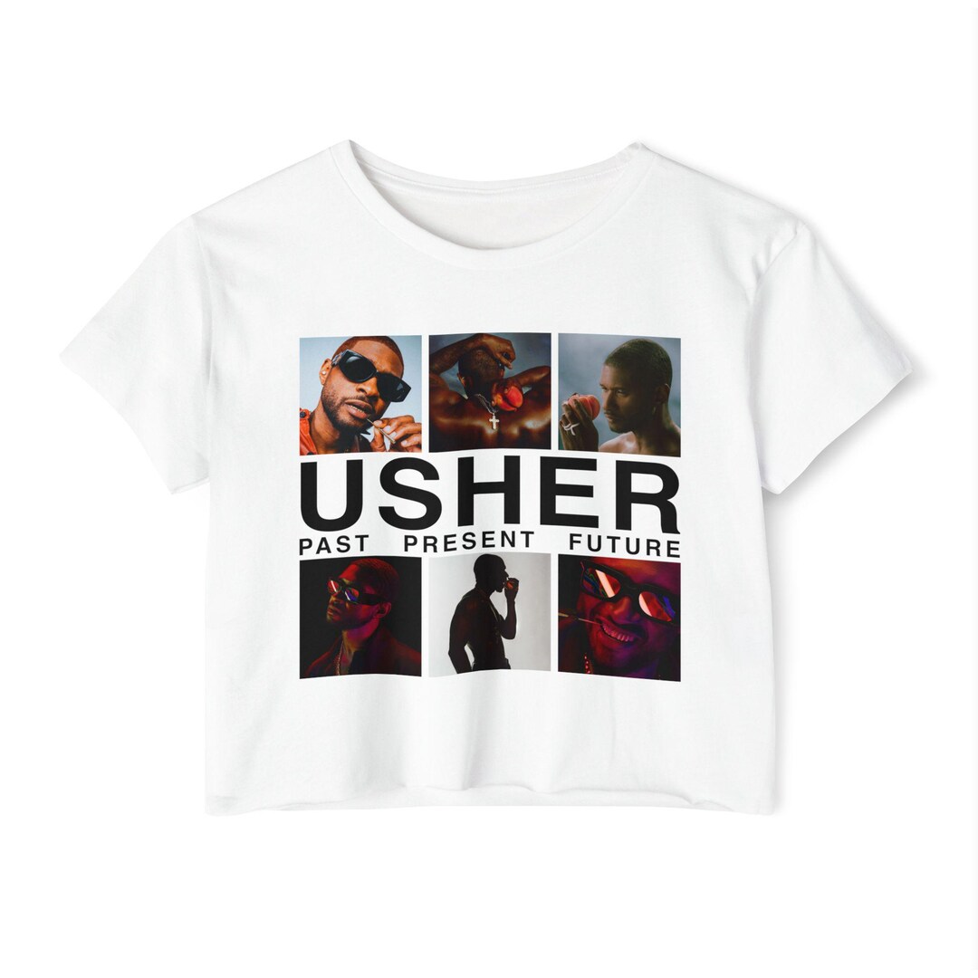 Usher World Tour Crop Top Usher Past Present Future World Tour Crop ...
