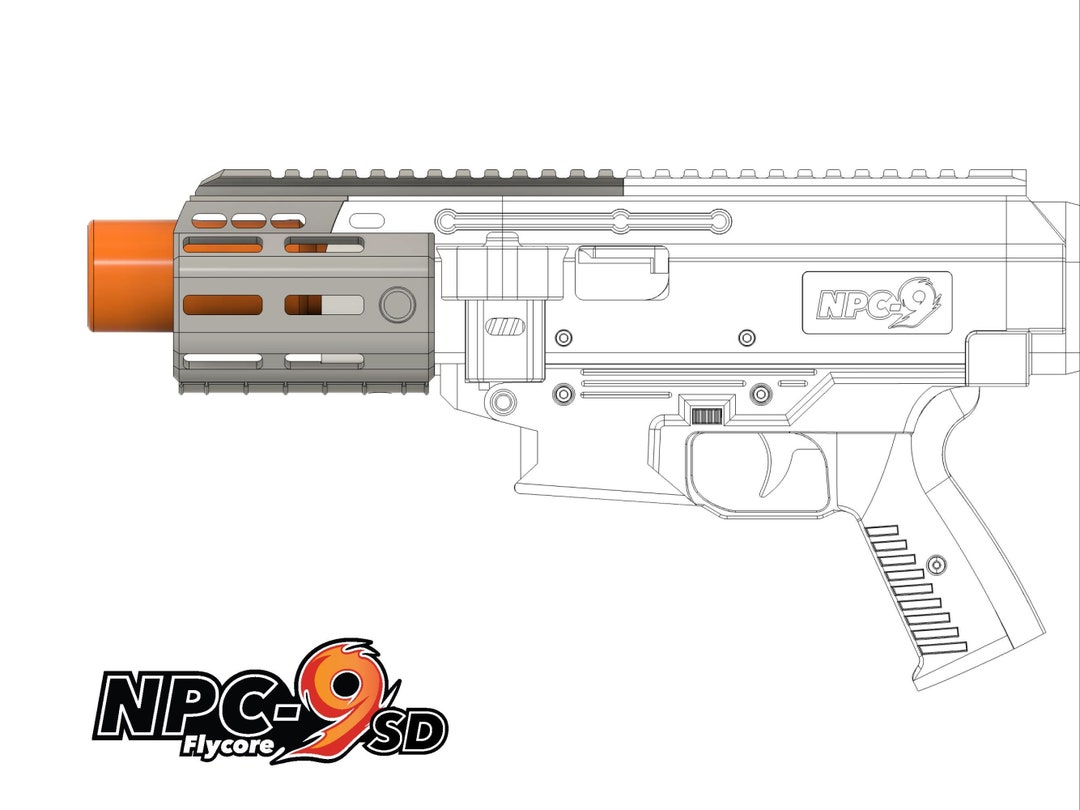 SD Accessory Kit for NPC-9 Flycore Blaster | .STL Files Only - Etsy