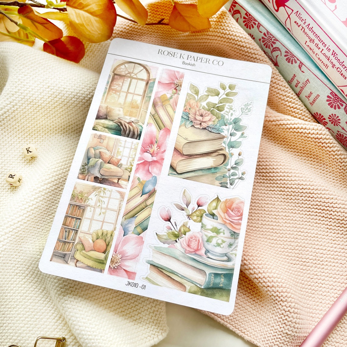 Bookish Reading Journal Printable Stickers for Your Planner, Hobonichi ...