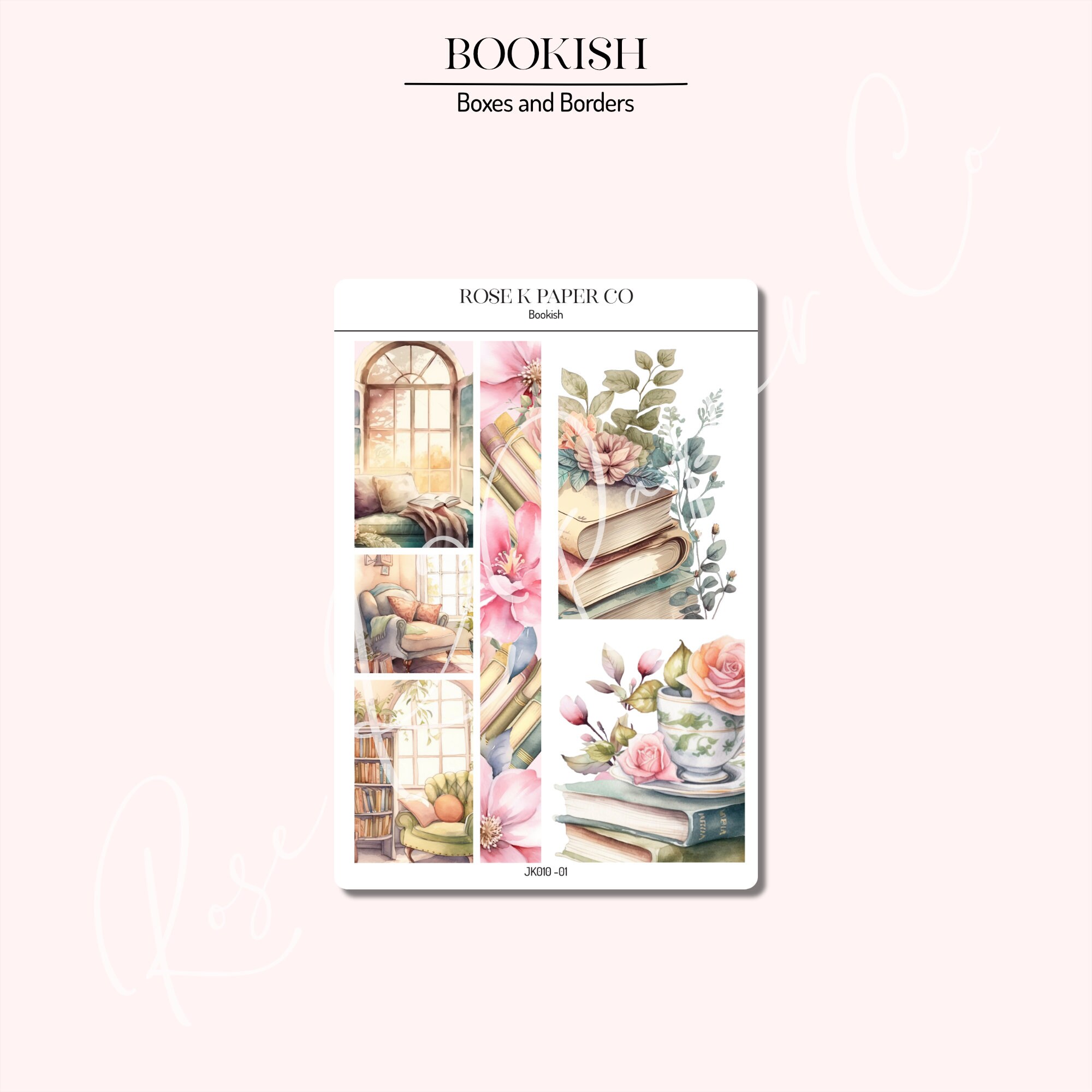 Bookish Reading Journal Printable Stickers for Your Planner, Hobonichi ...