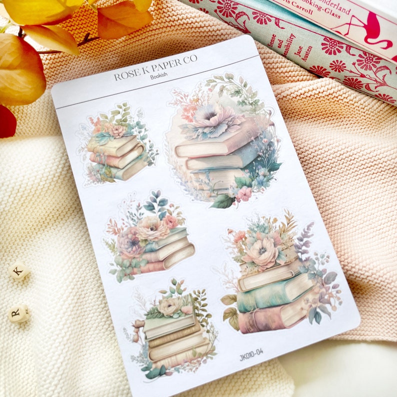 Bookish Reading Journal Printable Stickers for Your Planner, Hobonichi ...