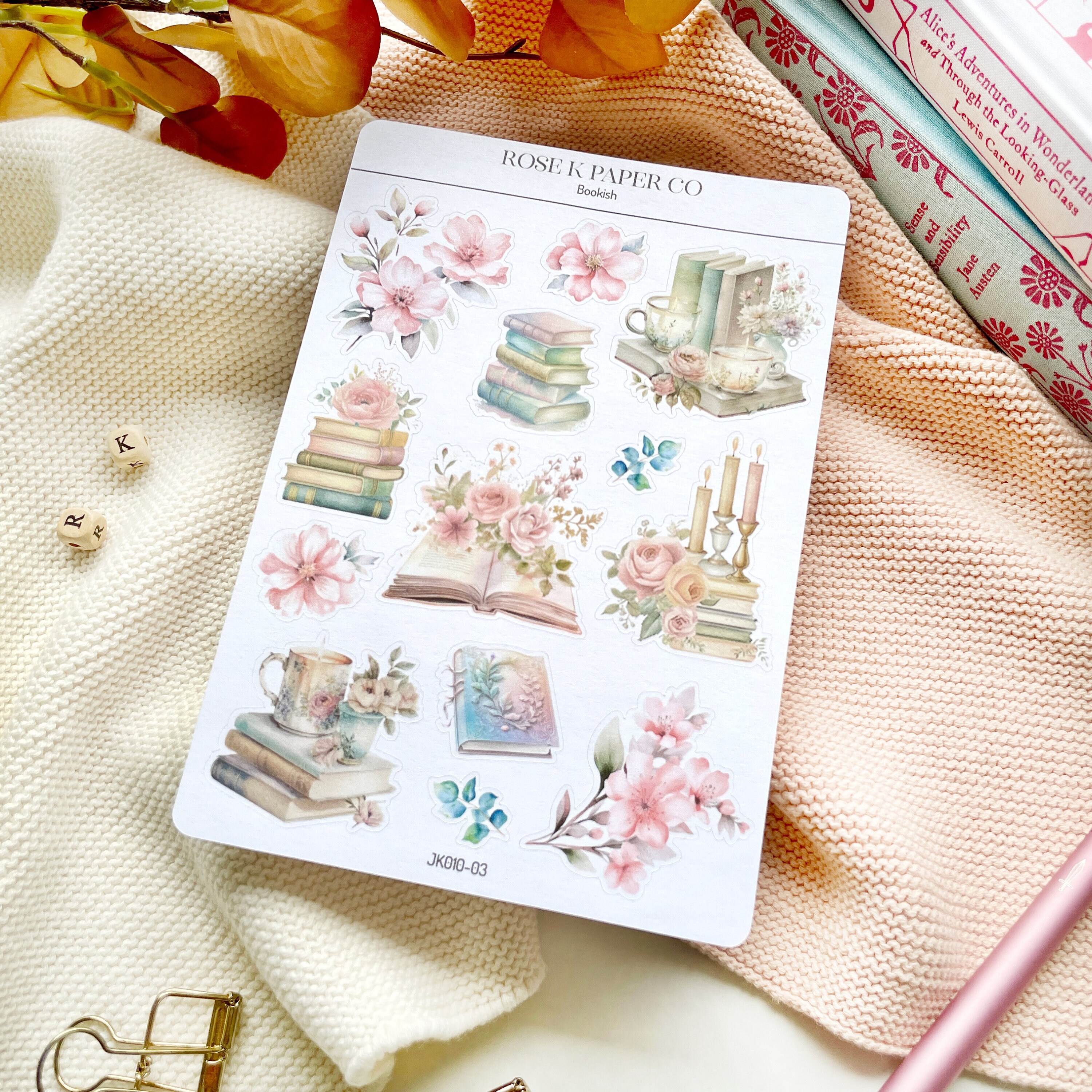 Bookish Reading Journal Printable Stickers for Your Planner, Hobonichi ...