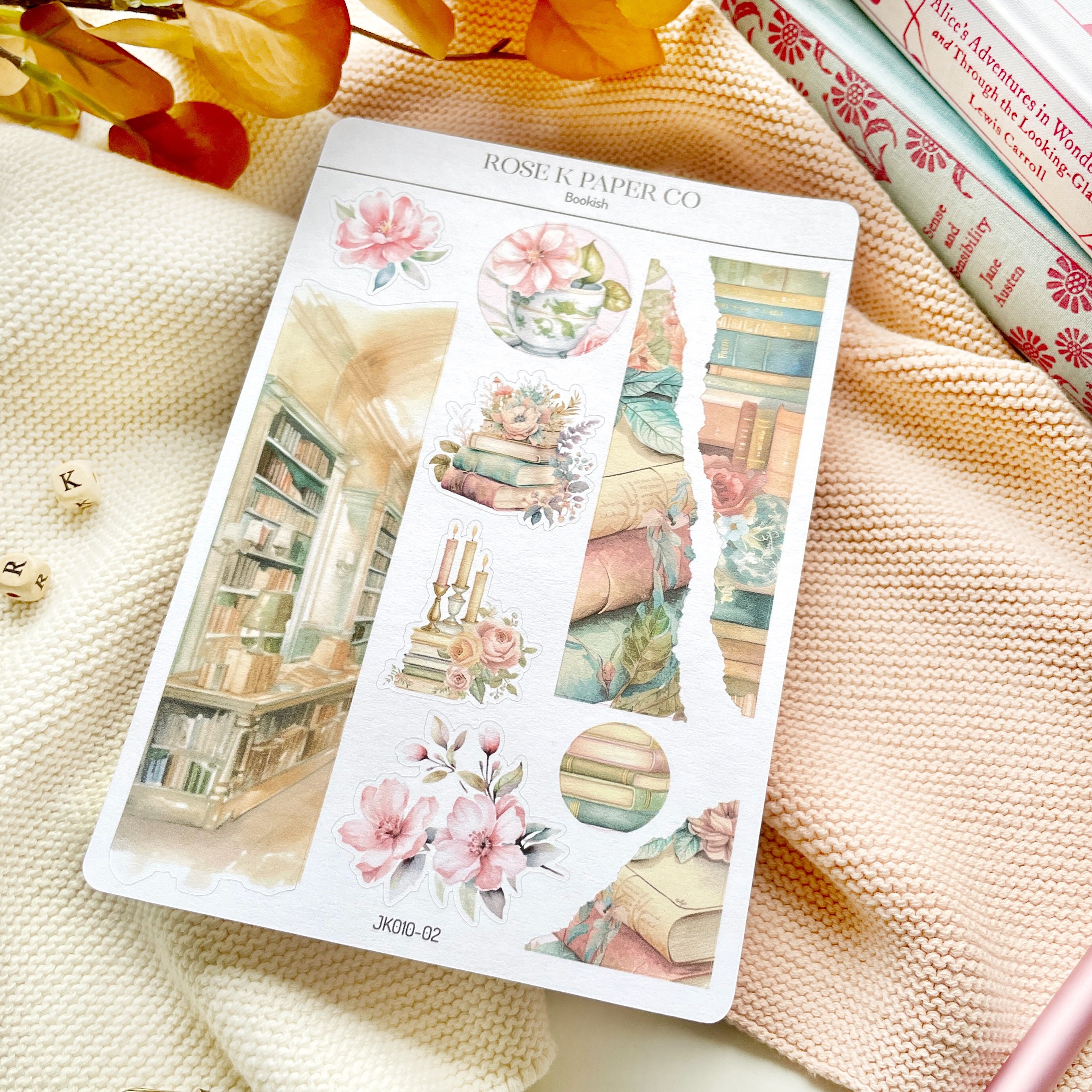 Bookish Reading Journal Printable Stickers for Your Planner, Hobonichi ...