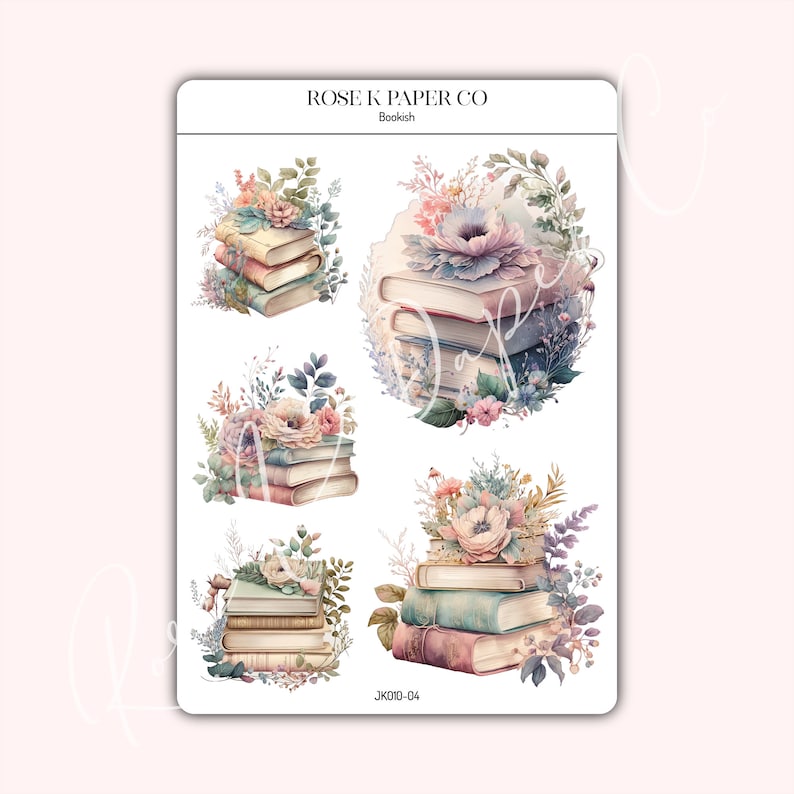 Bookish Reading Journal Printable Stickers for Your Planner, Hobonichi ...