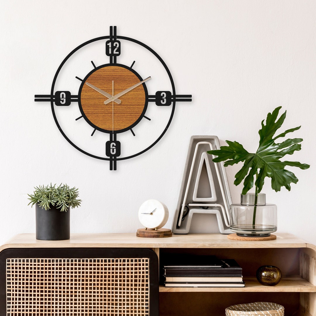 Large Modern Wall Clock, Clocks for Wall Livingroom, Decorative Wall ...