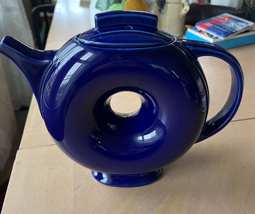 Vintage Hall Donut Pottery Teapot - Etsy