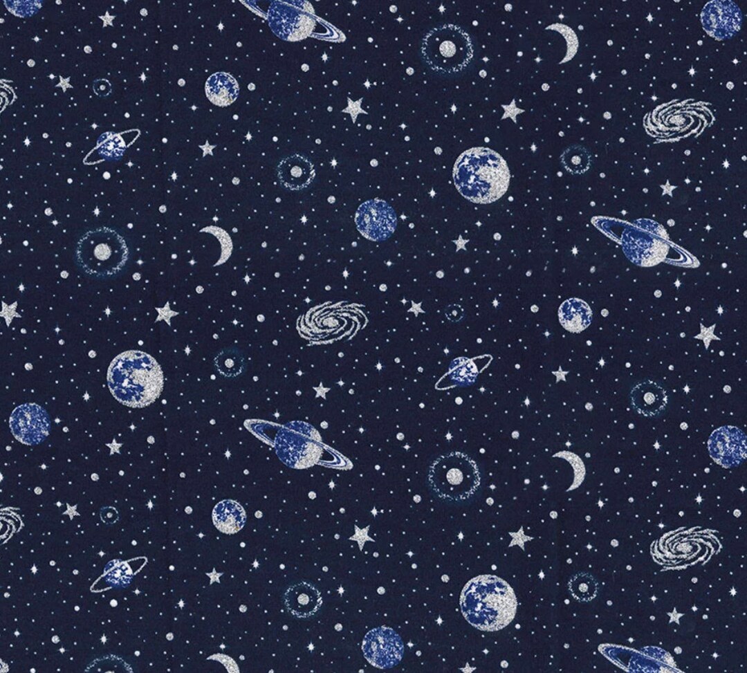 Novelty Cotton Fabric Planets Cotton Fabric Space Fabric Trendy Fabric ...