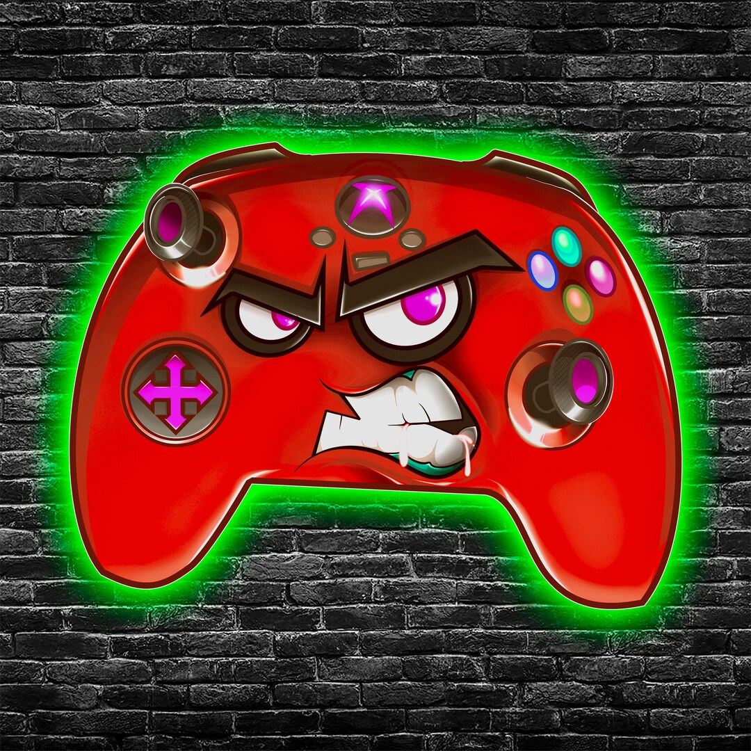 Custom Controller Gaming Sign With Led Light Game Controller - Etsy