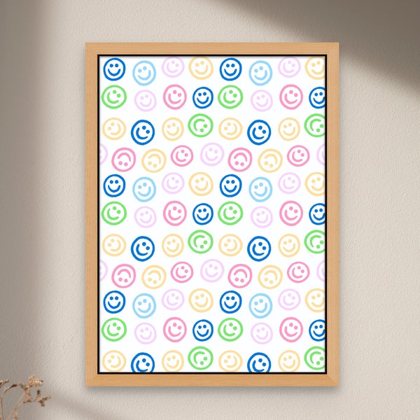 Smiley Face Poster - Etsy
