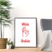 Okie Dokie Art Print Digital Download Red and White OK Hand - Etsy