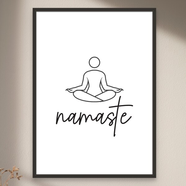 Namaste Poster - Etsy
