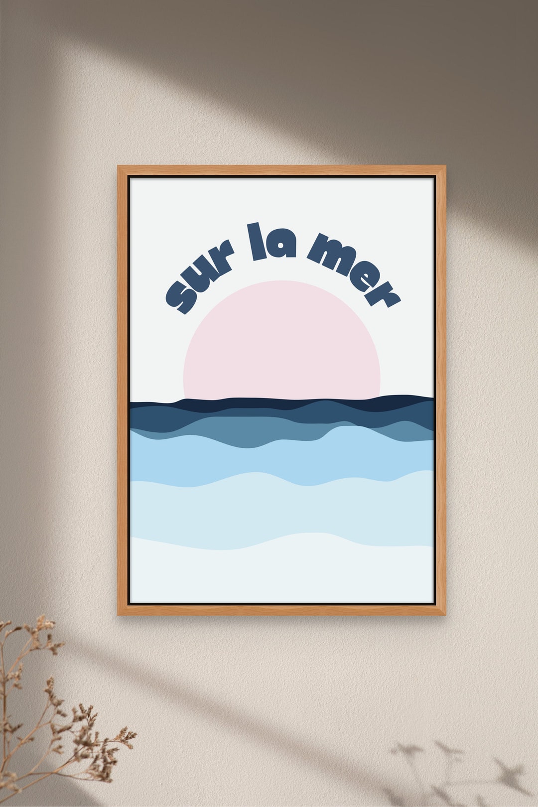 Coastal Wall Art, La Mer Ocean Poster, Sea Print, Beach House Home ...