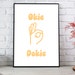 Okie Dokie Art Print Digital Download Red and White OK Hand - Etsy