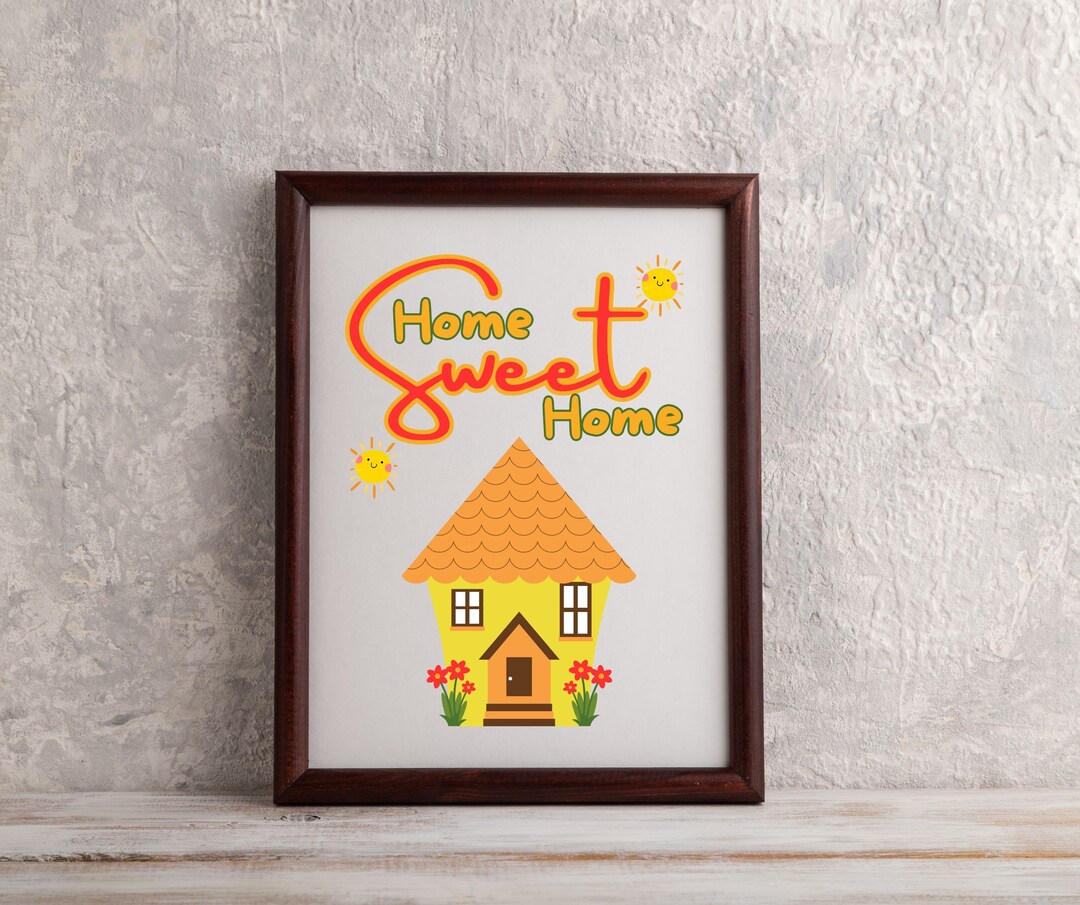 Sweet Home Printable, Home Sweet Home, Instant Download, Digital ...