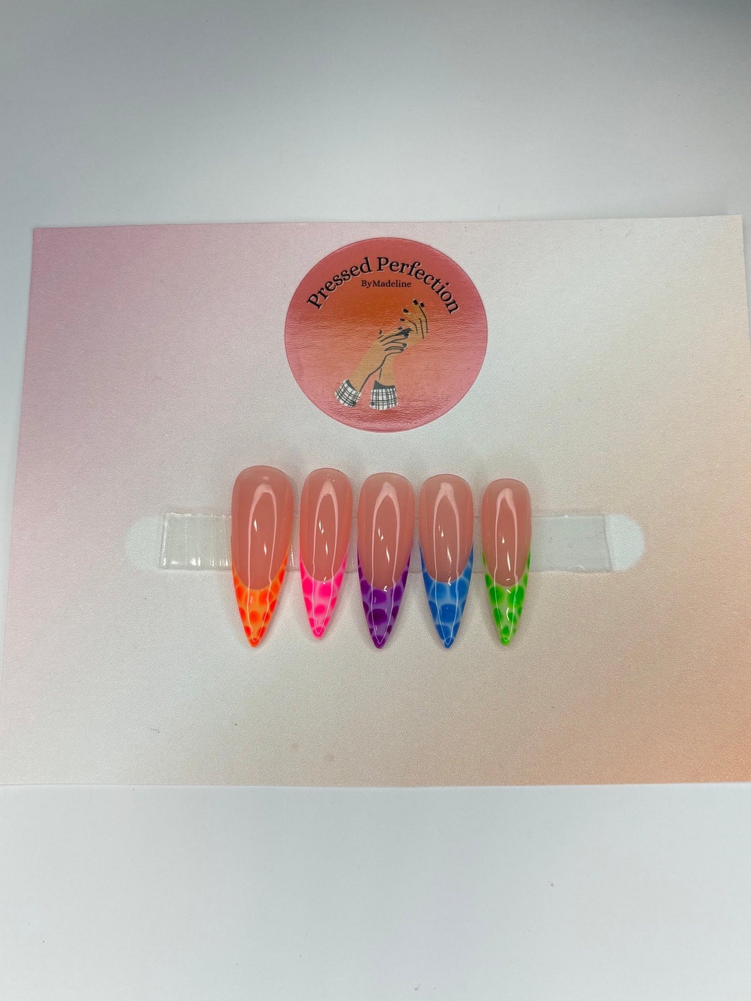 Tortoise Shell Nails | Bright Colorful Nails | Summer Nails | Tropical ...