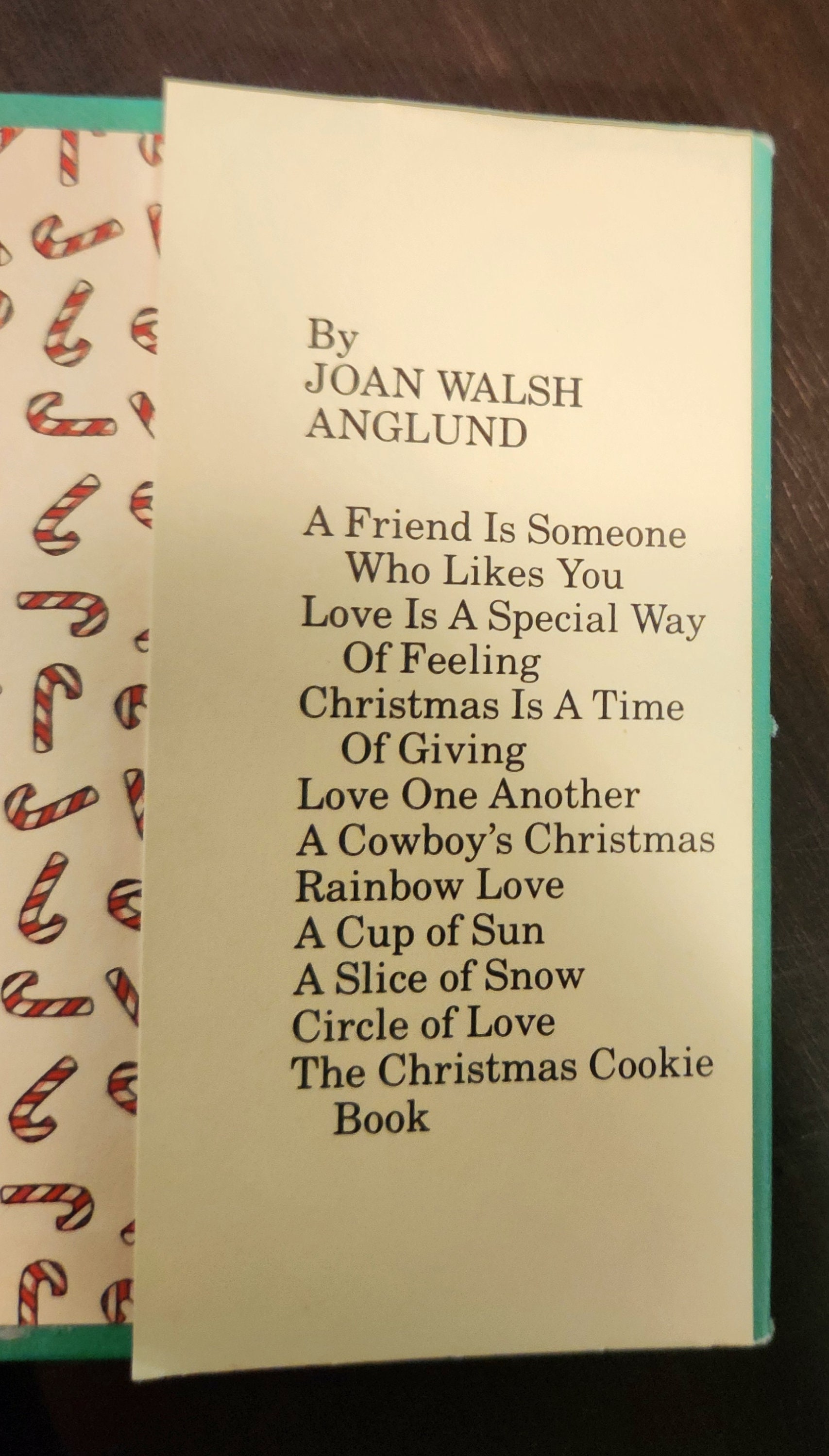 HTF Vintage Joan Walsh Anglund Christmas Candy Book - Etsy