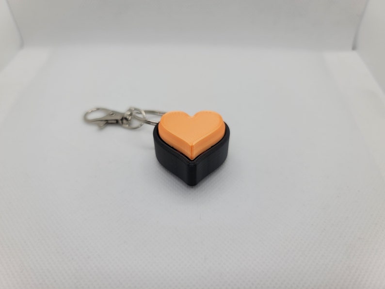 Color Fidget Heart Keychain Clicker - Etsy