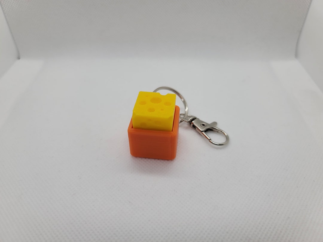 Cheesy Fidget Clicker Keychain Key - Etsy