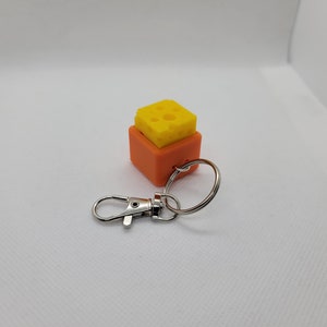 Cheesy Fidget Clicker Keychain Key - Etsy