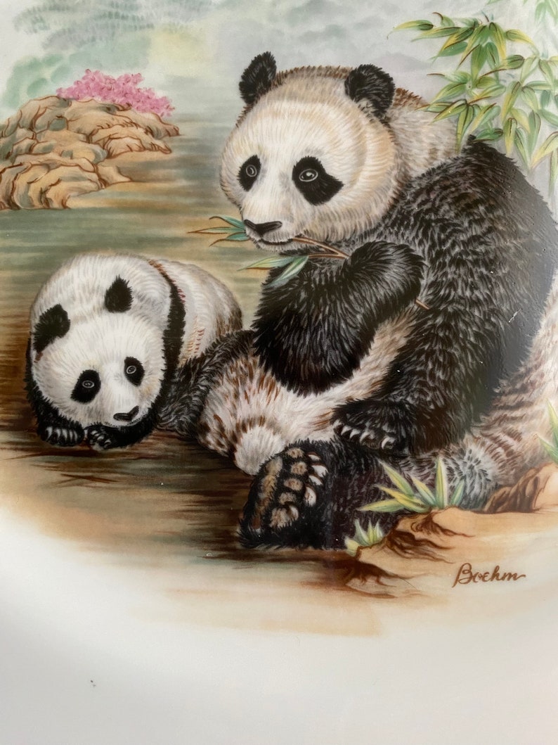 Edward Marshall Boehm - Giant Panda Plate Collection "peace" - Limited ...