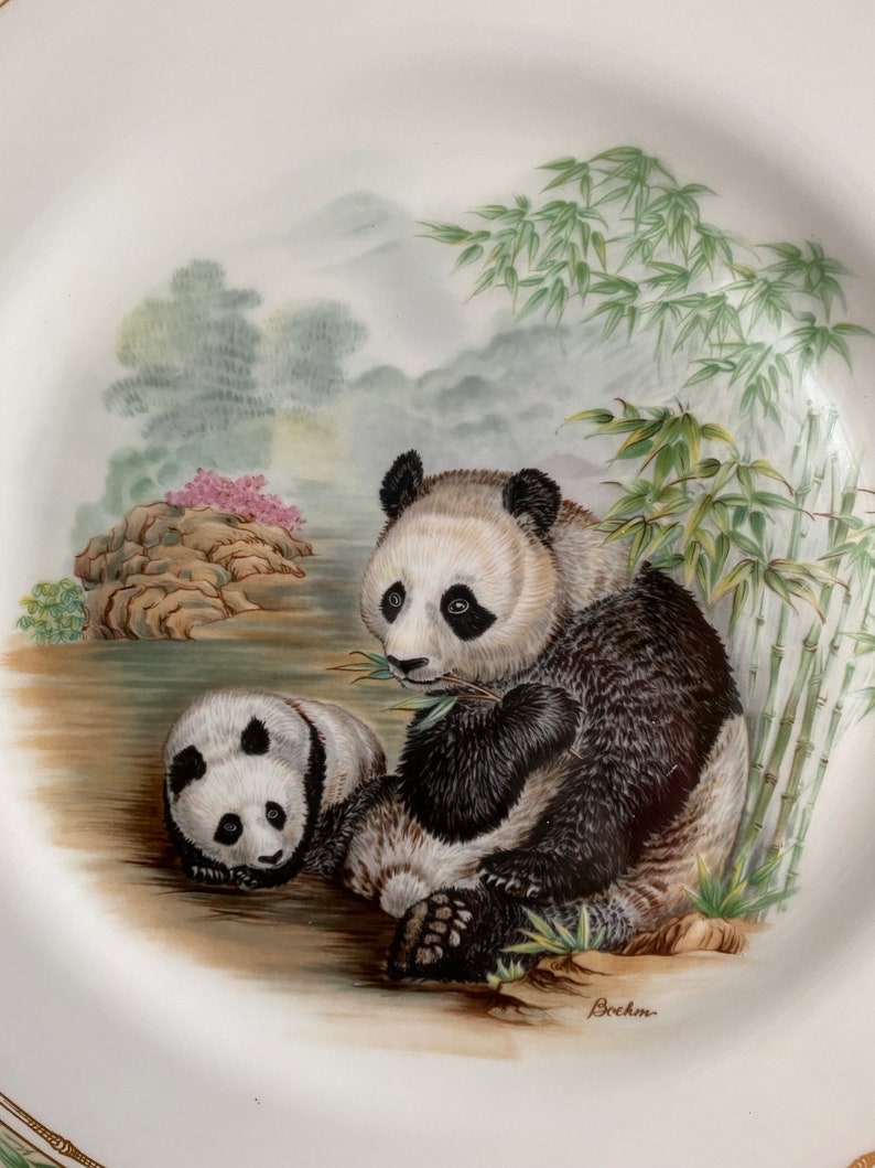 Edward Marshall Boehm - Giant Panda Plate Collection "peace" - Limited Edition - Collectible ...