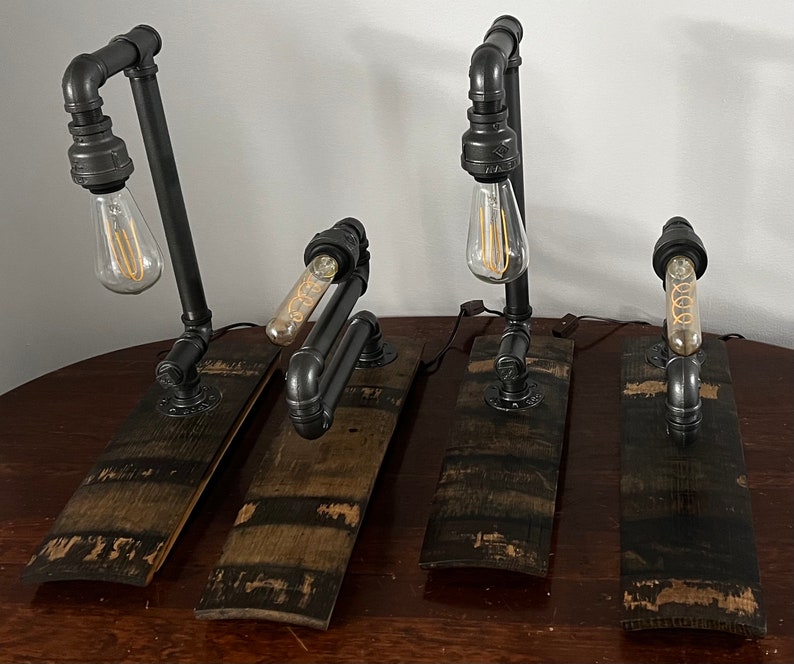 Whiskey Barrel Rustic Lamps - Etsy