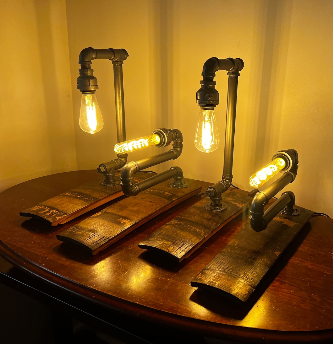 Whiskey Barrel Rustic Lamps - Etsy