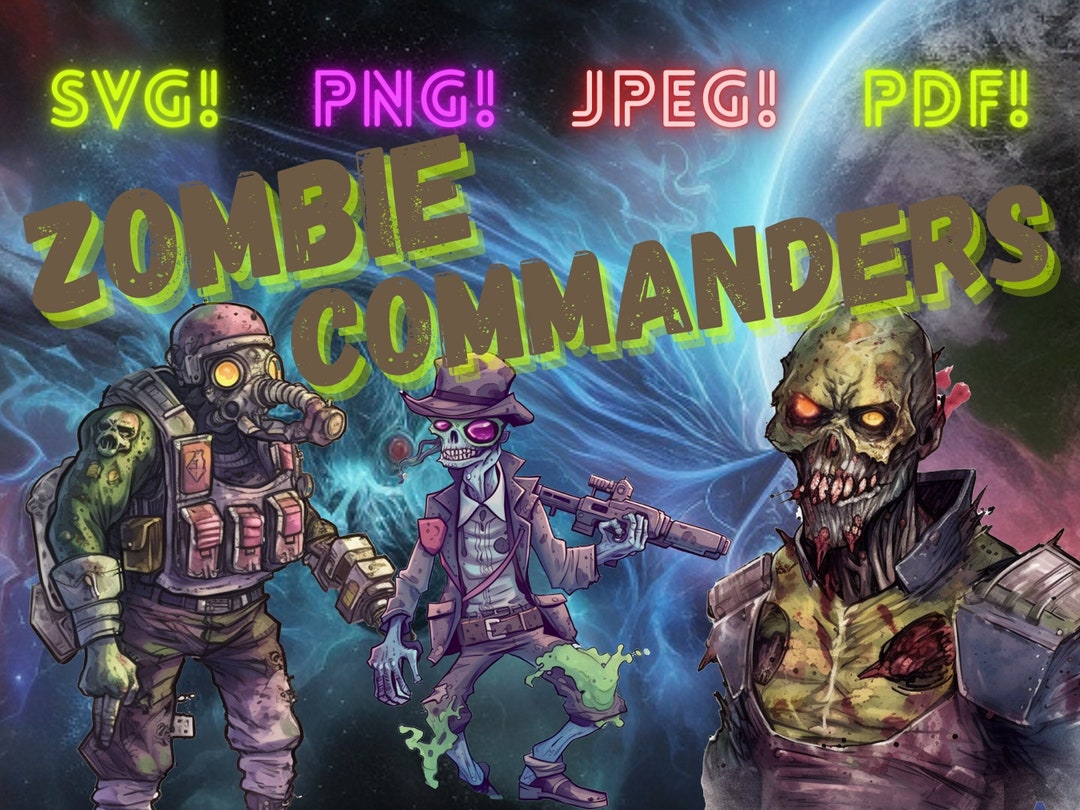 Zombie Clipart Bundle, Digital Zombie Illustrations, Scrapbooking ...