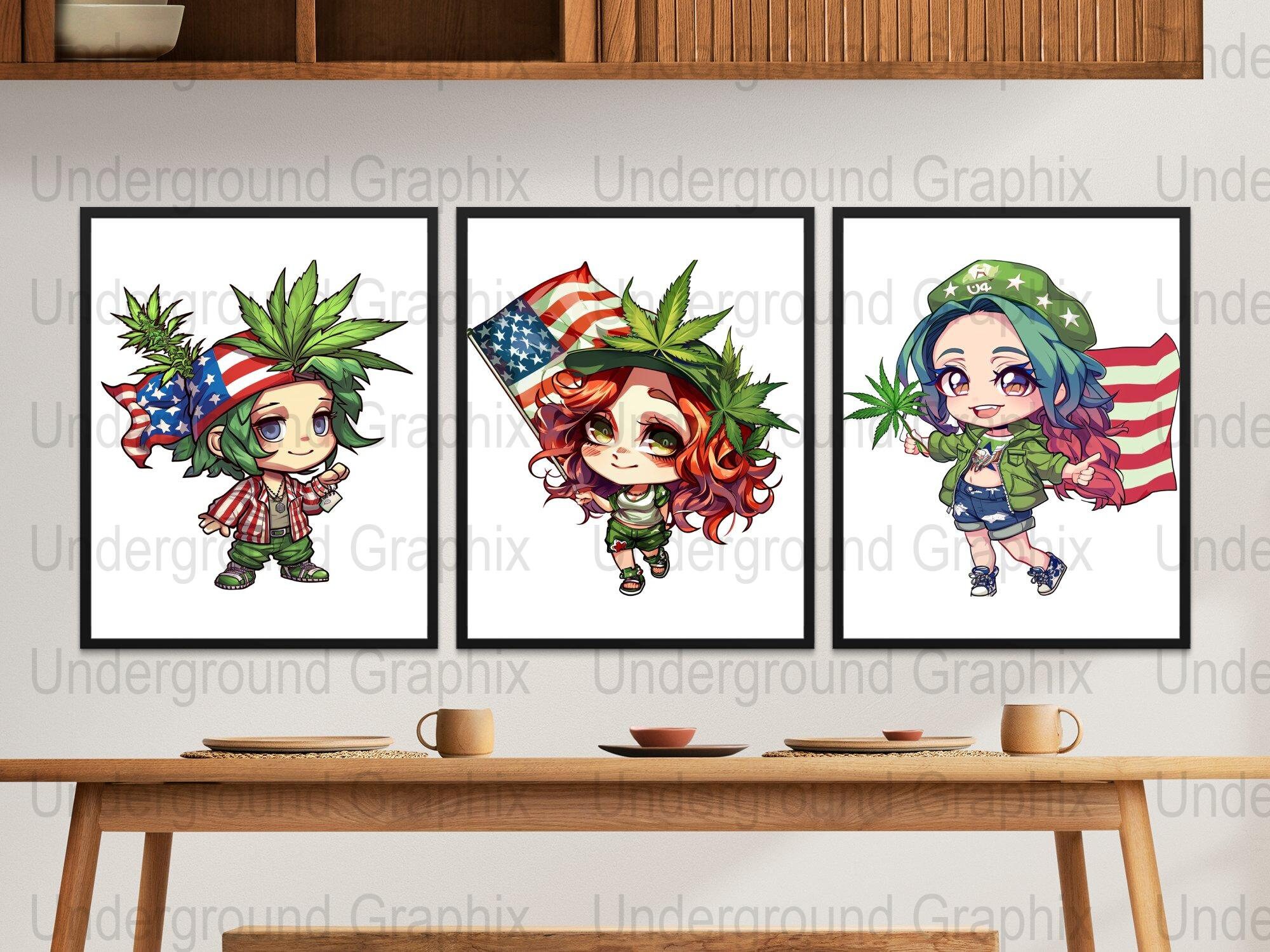USA Medical Marijuana SVG, Pdf, PNG, Jpg, Patriotic Cannabis Digital ...