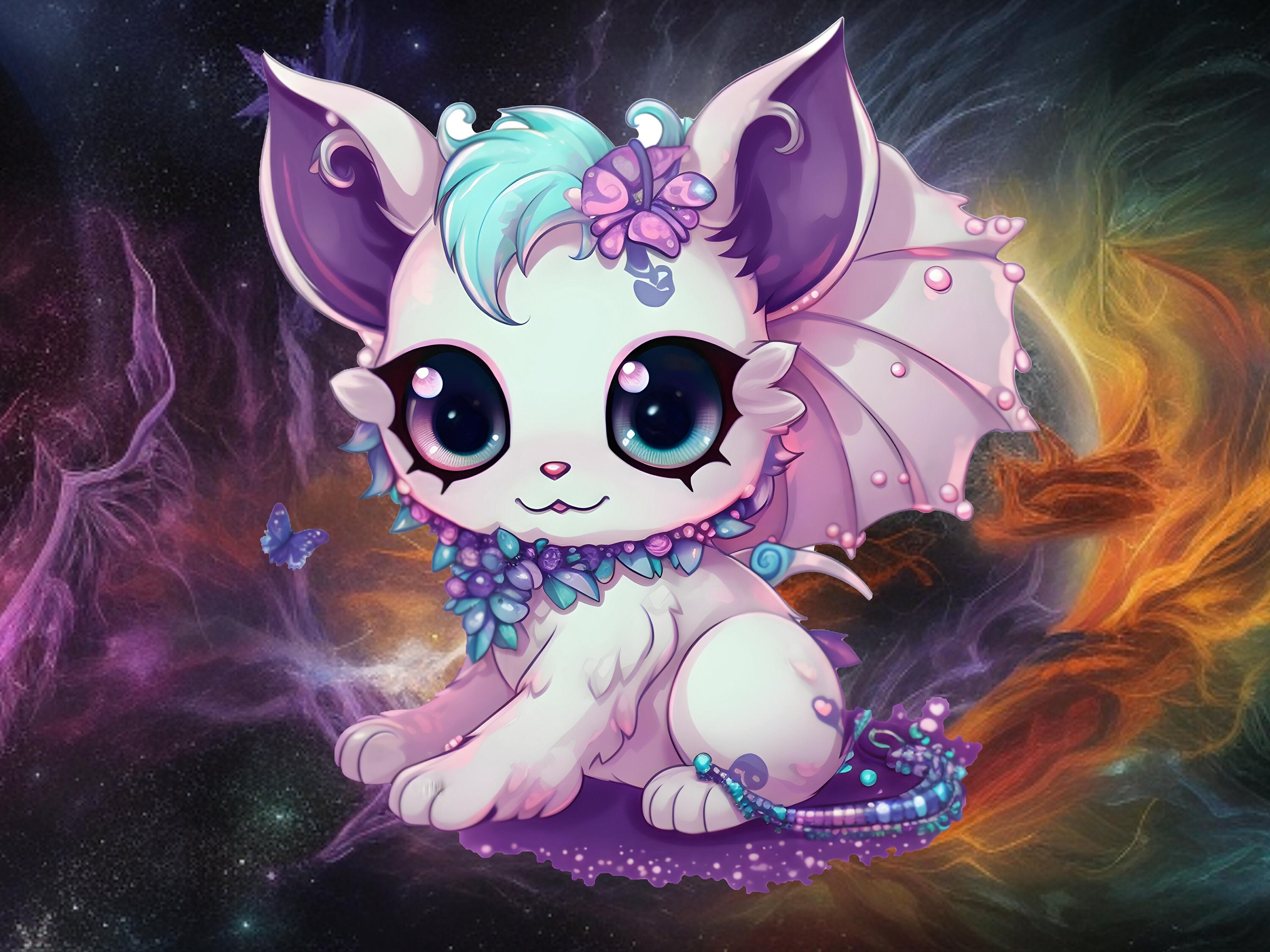 10 Fairy Cat Bundle Magical Clipart S1| Instant Download | Cat Jpgs ...