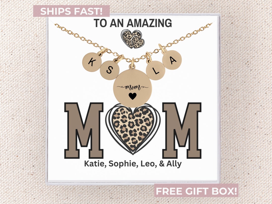 Personalized Mom Necklace Custom Mom Necklace Mothers Day Gift for Mom ...