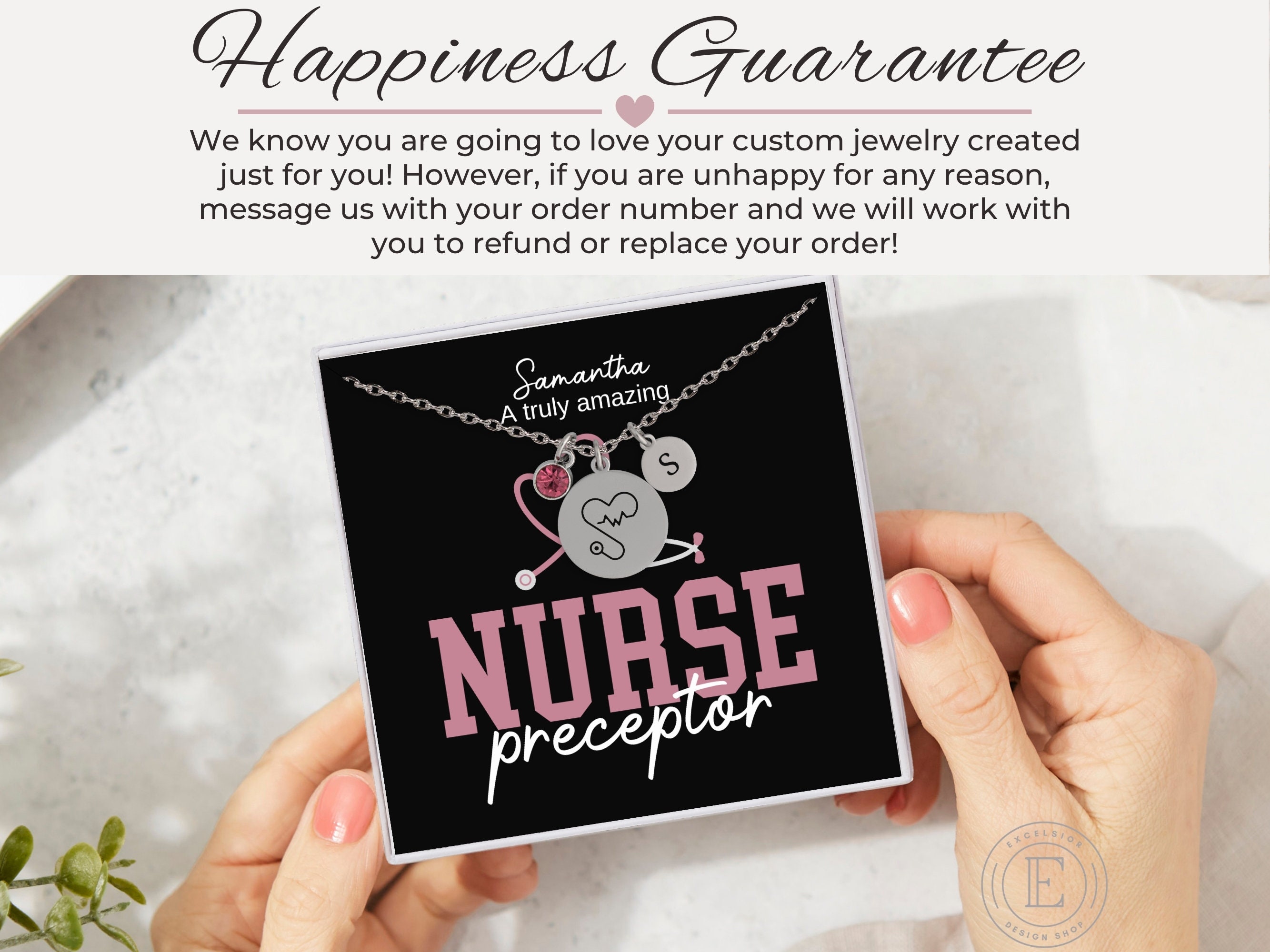 Nurse Preceptor Necklace Custom RN Preceptor Jewelry Personalized ...