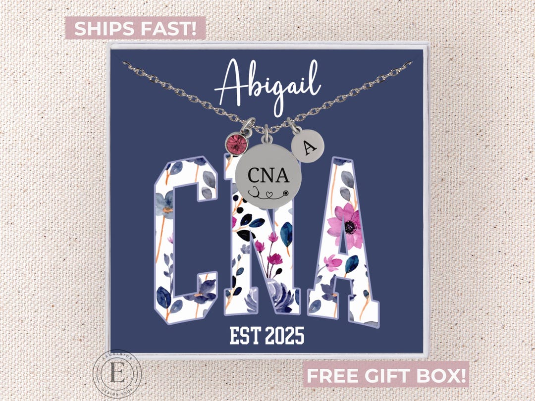 CNA Necklace Personalized CNA Graduation CNA Custom Gift for Certified ...