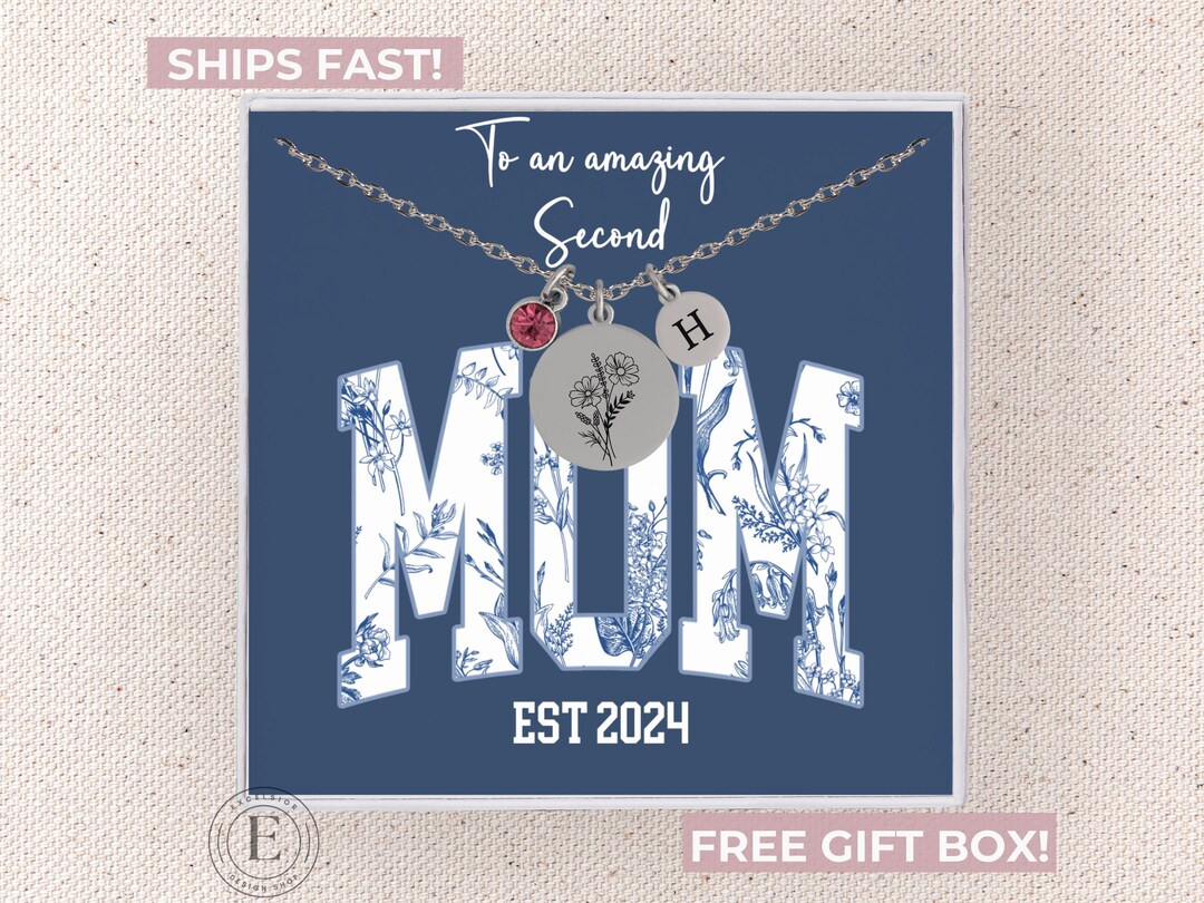 Second Mom Necklace Custom 2nd Mom Gift for Second Mother Personalized ...
