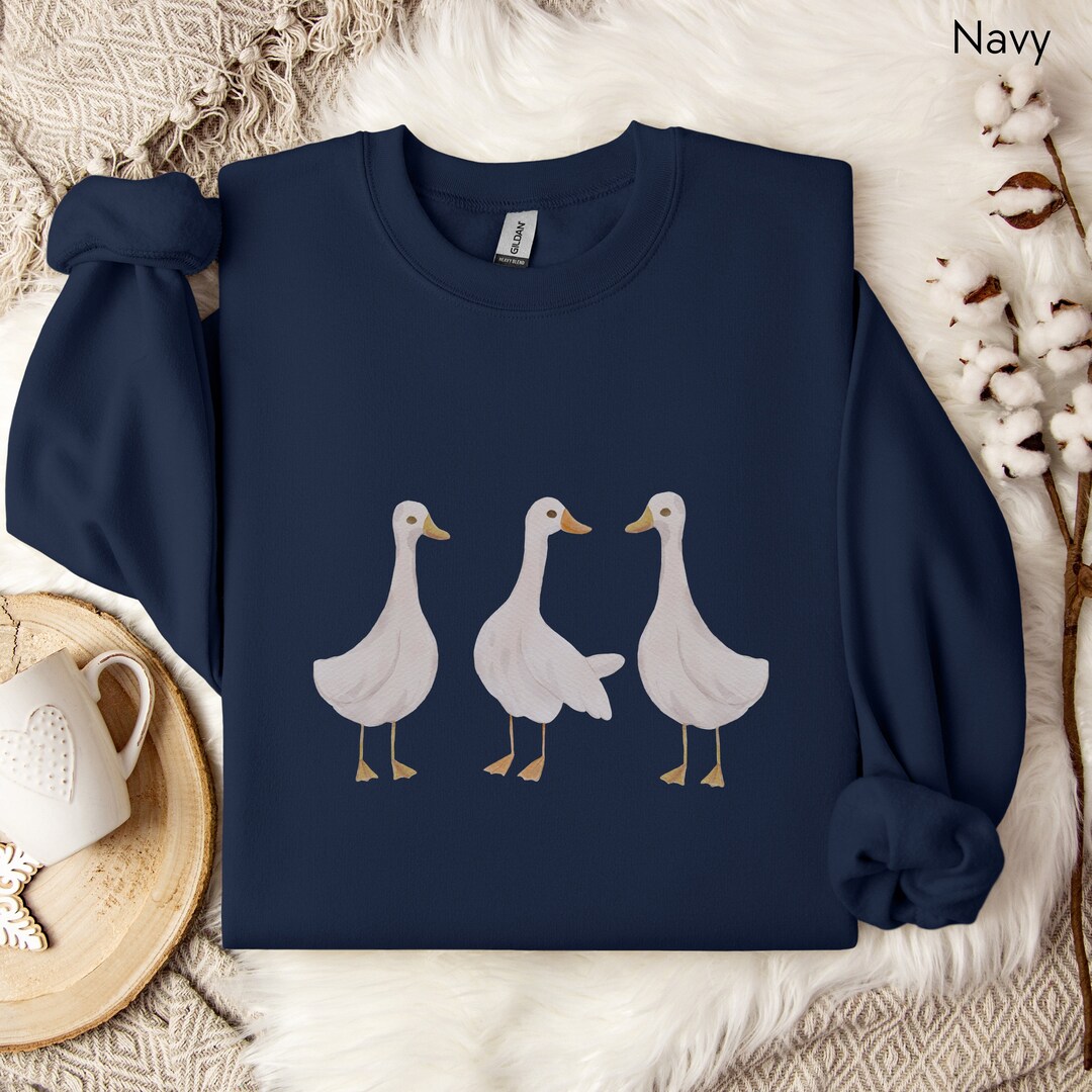 Goose Sweatshirt, Cute Goose Crewneck Sweatshirt, Goose Shirt, Goose ...