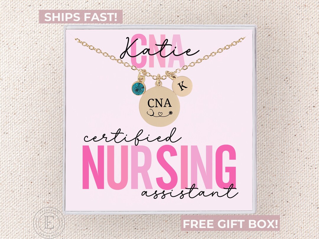 CNA Necklace Personalized CNA Graduation CNA Custom Gift for Certified ...