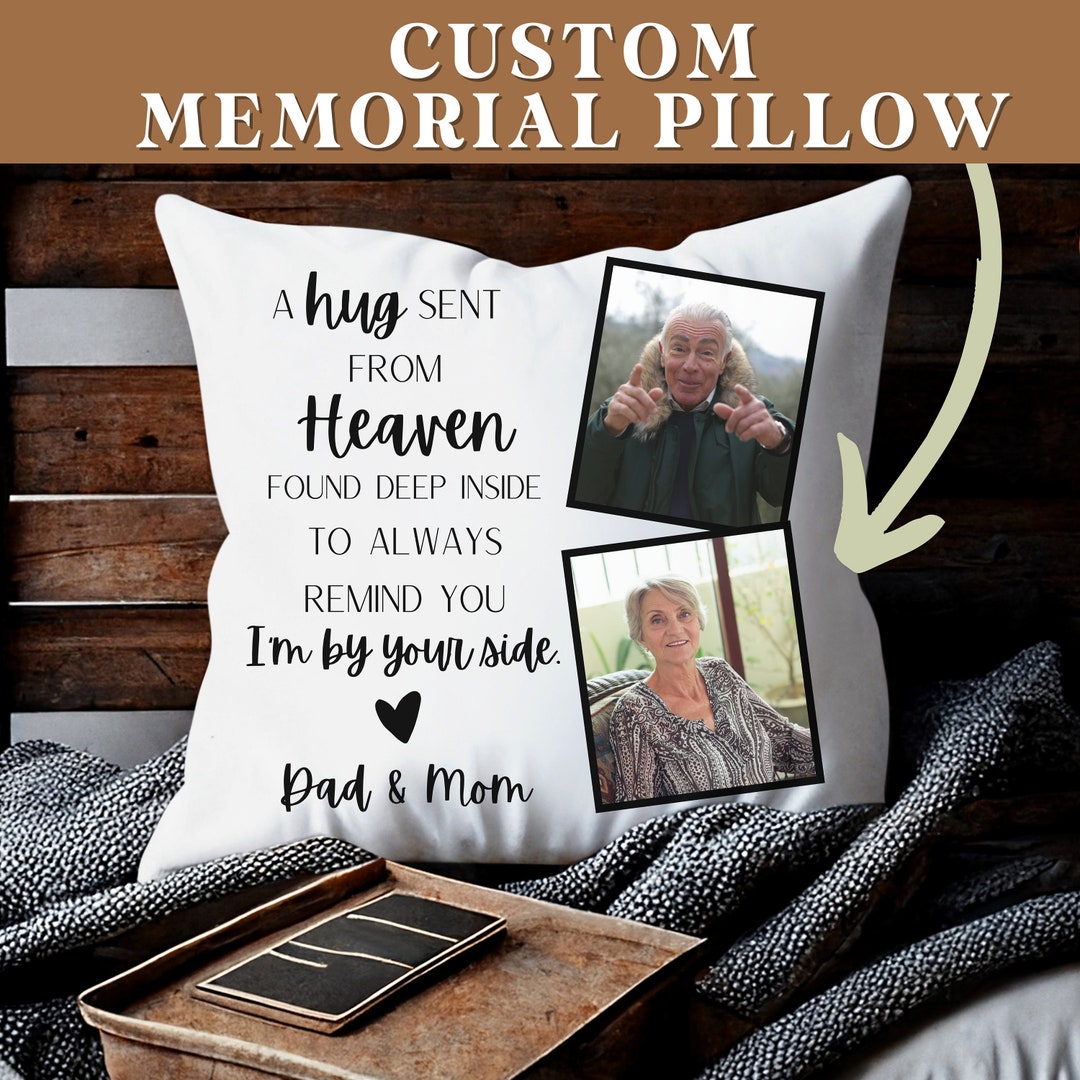 Personalized Photo Memorial Pillow, Bereavement Gift, Custom ...