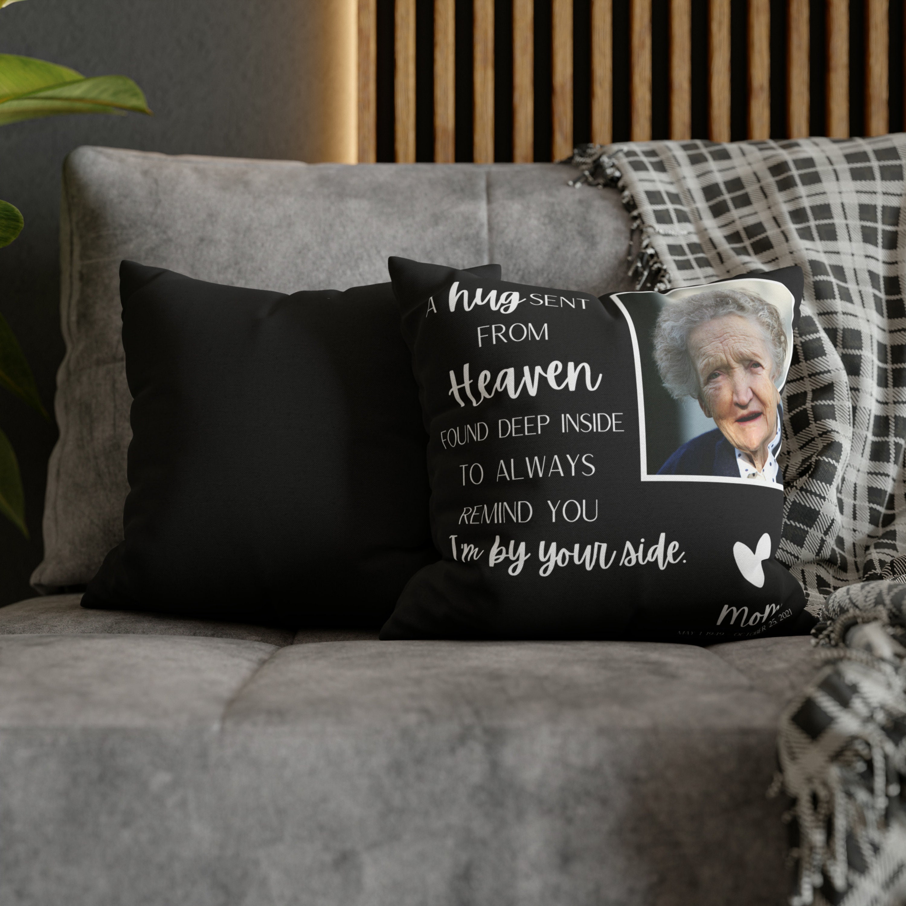 Personalized Photo Memorial Pillow, Bereavement Gift, Custom ...