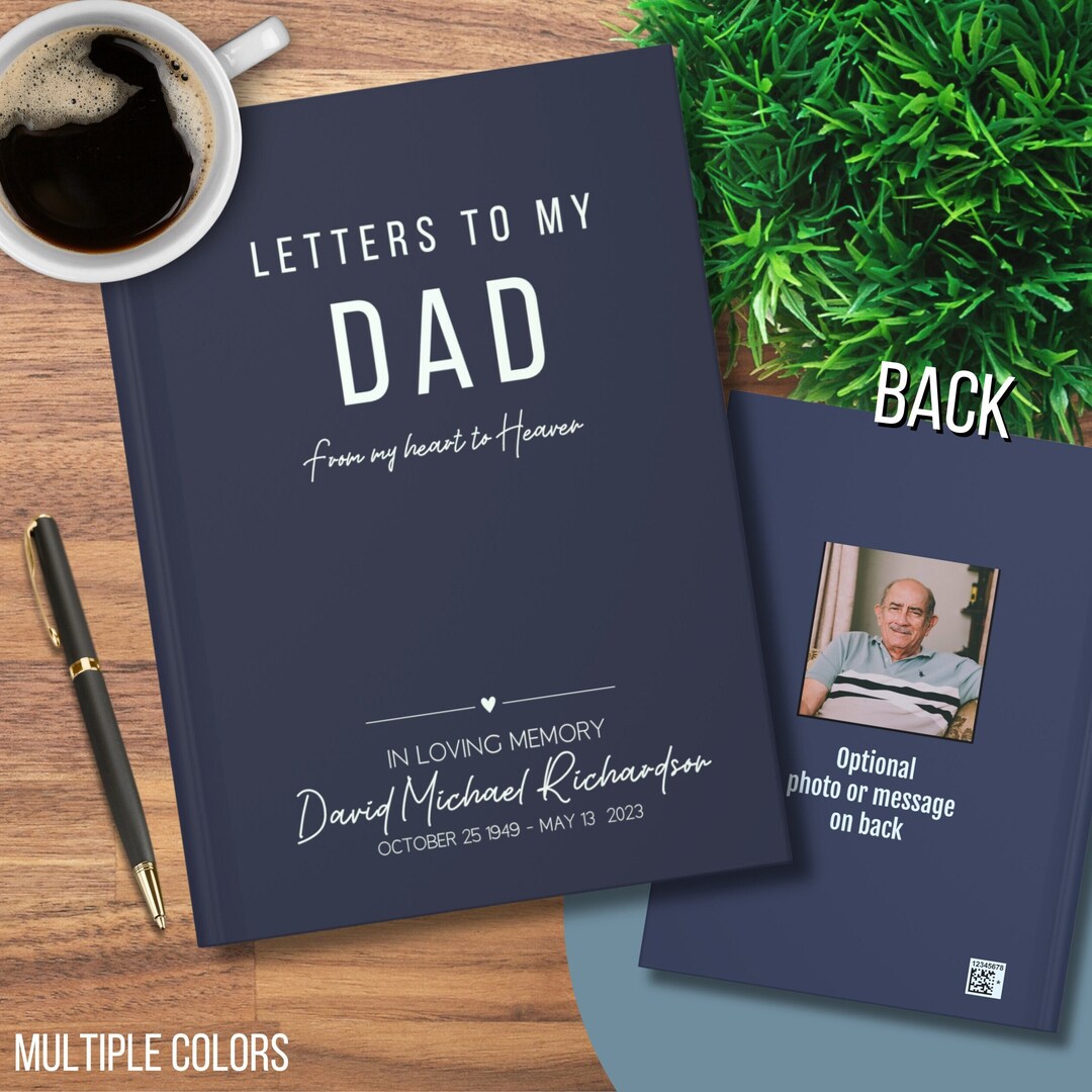 Personalized Loss of Father Memorial Gift, Letters to My Dad ...