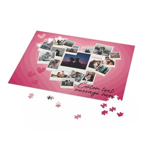 Custom Valentine Jigsaw Photo Puzzle, Personalized Puzzle, 1000 Piece ...