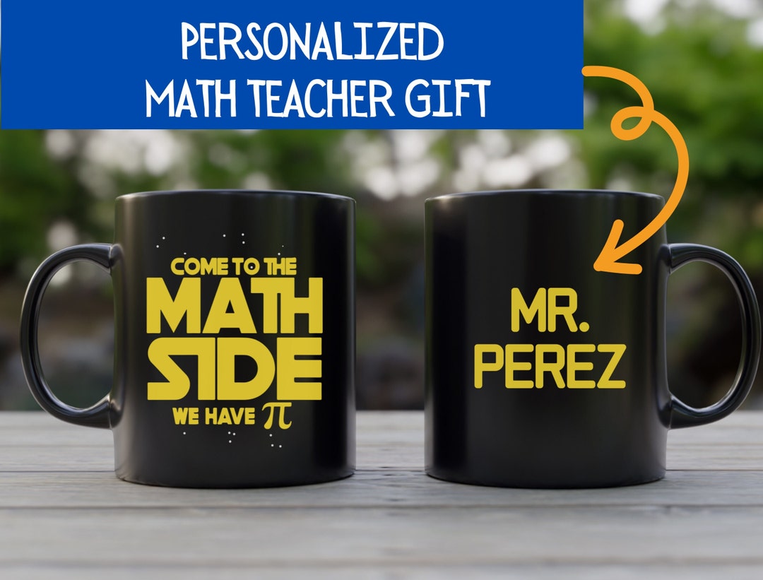Math Teacher Personalized Funny Pun Mug, Math Teacher Gift, Large ...