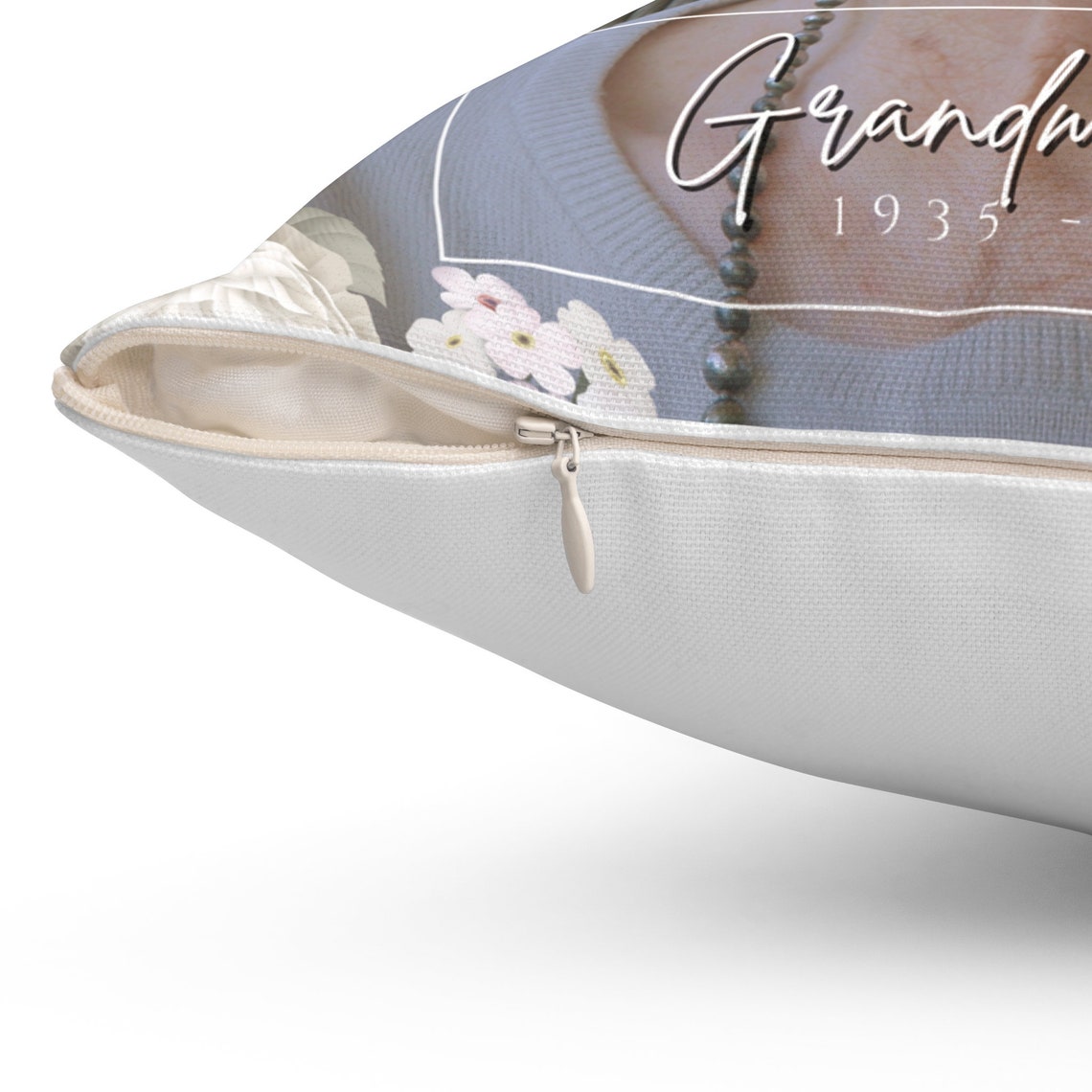 Personalized Photo Memorial Pillow, Bereavement Gift, in Loving Memory ...