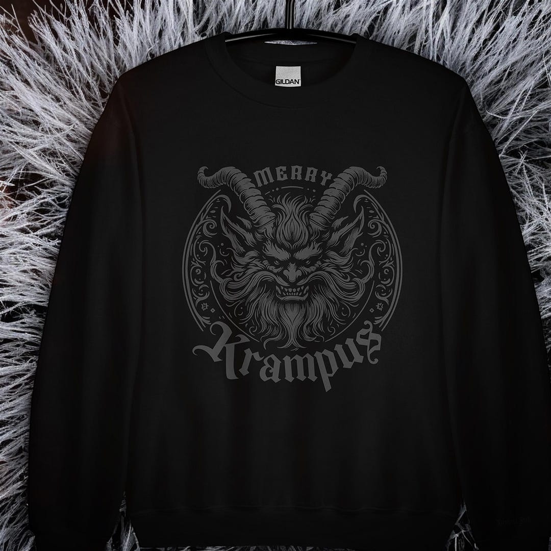 Merry Krampus Sweatshirt: Unisex Gothic Horror Christmas Jumper - Etsy