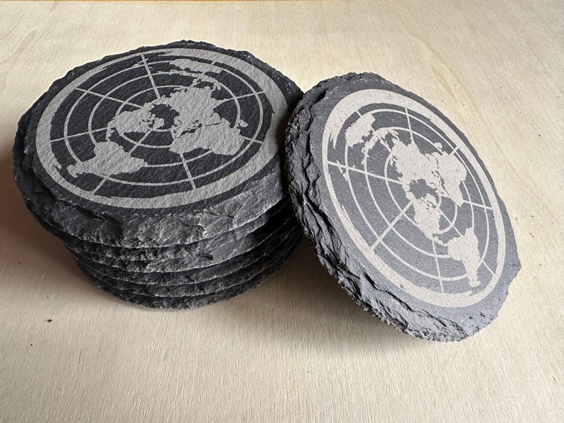 Flat Earth Coasters - Etsy
